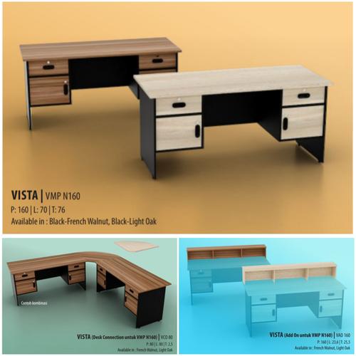 Jual meja tulis 1 biro / meja kantor / meja receptionis VMP 160 ...