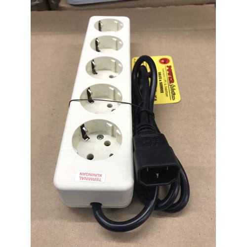 Jual Jek Konverter pdu kabel colokan iec 320 C14 stop kontak 5 Lubang ...