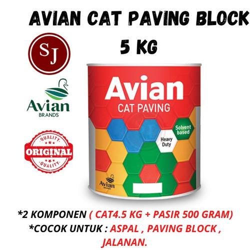 Jual Avian Cat Paving / Cat lapangan / Cat Jalan Beton / Aspal 5 Kg ...