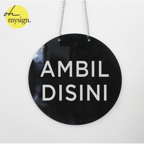 Jual Sign Ambil Disini Akrilik Printed | Sign Pick Up Here Akrilik ...