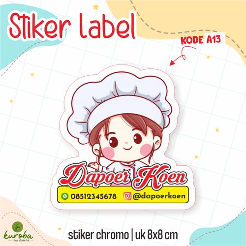 Jual STIKER LABEL PRODUK TOPLES COOKIES CATERING 8x8 cm - Kab. Kediri ...