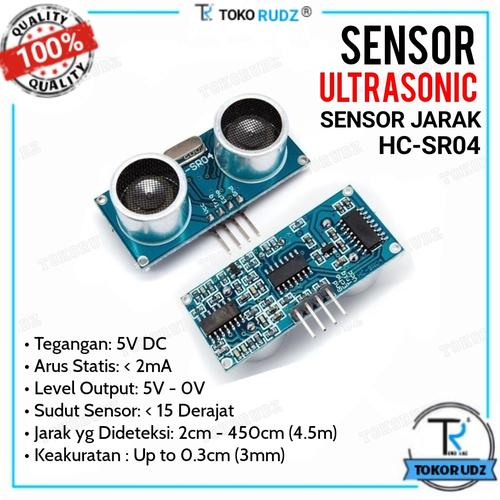 Jual Sensor Ultrasonic / Modul Sensor Ultrasonik Jarak Arduino HC-SR04 ...