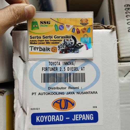 Jual Radiator assy koyorad Fortuner Innova diesel matic - Jakarta Pusat ...