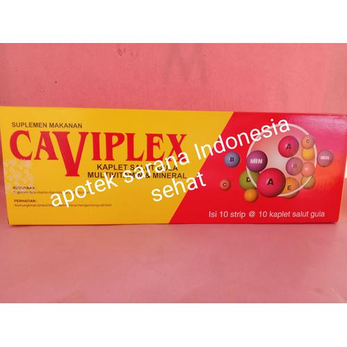 Jual Caviplex tablet Multivitamin per 1 BOX isi 10 strip - Kota ...