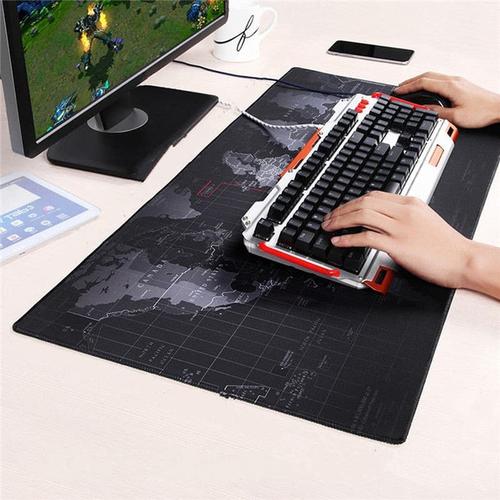 Jual Mousepad Besar Lebar Gaming Mouse Pad Rubber MAP Peta Dunia uk 80 ...