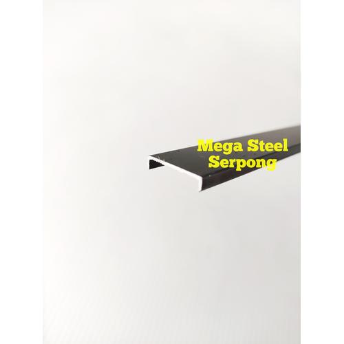 Jual Lis Edging U Black Hitam Alumunium 5 x 19 x 5 mm, pjg 150 cm ...