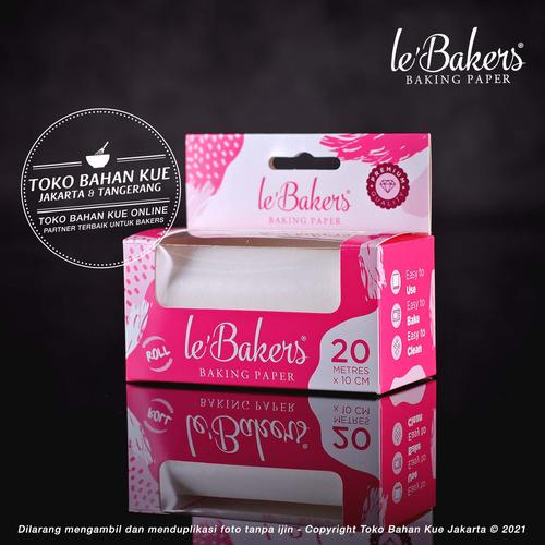 Promo Le Bakers Roll 10cm x 20m Baking Paper Lebakers Kertas Roti ...