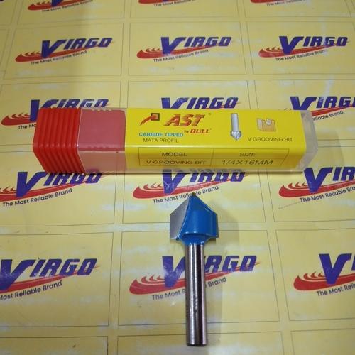 Jual AST MATA PROFIL MATA PROFILE ROUTER VEE GROOVING BIT 1/4 × 16MM ...