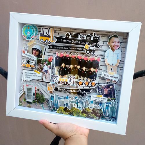 Jual Hadiah farewell kantor scrapframe foto 3D (bisa custom) - Kab ...