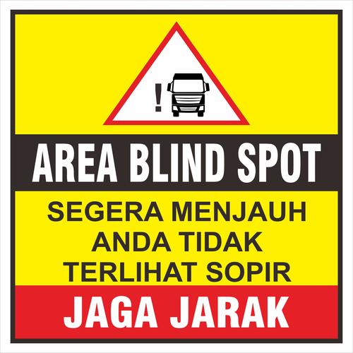 Jual STIKER VINYL BLIND SPOT 30X30CM - M 30x30cm - Kota Tangerang ...