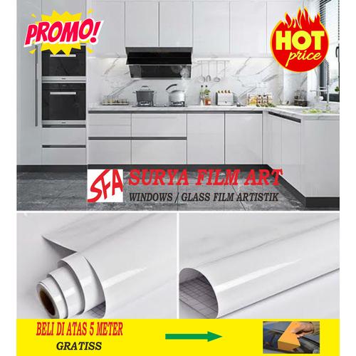 Jual stiker dapur/stiker kitchen set/stiker lemari - Putih - Kota ...