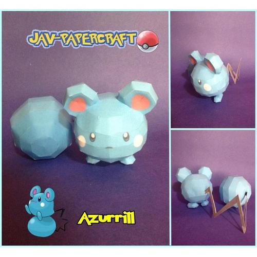 Jual Pokemon Azurill Papercraft - Kab. Bekasi - Papercraft Tiviti ...