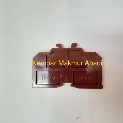 Jual End Plate Terminal Block TR 100A Din Rail / TUTUP TR100A/ COVER TR ...