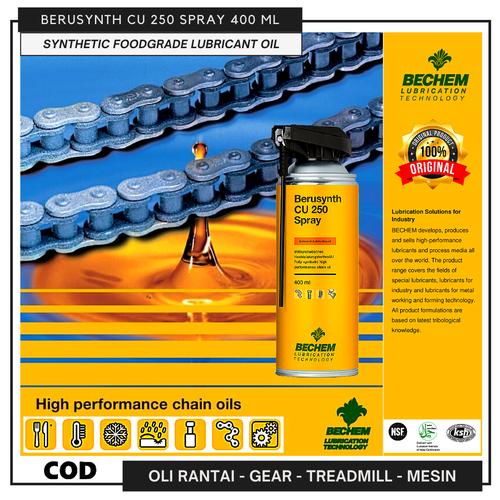 Jual PELUMAS RANTAI GEAR MESIN BERUSYNTH CU 250 SPRAY 400 ML BECHEM - Jakarta Utara - E Plaza ...