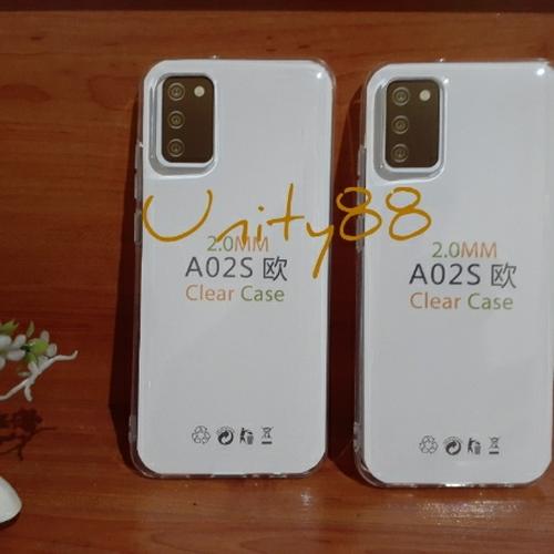Jual Samsung A02s 2020 Clear Case transparan tebal 2mm Soft Jelly Hp ...