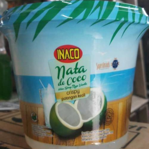 Jual Inaco Nata de Coco 1kg crispy potongan kecil - nata de coco ember ...