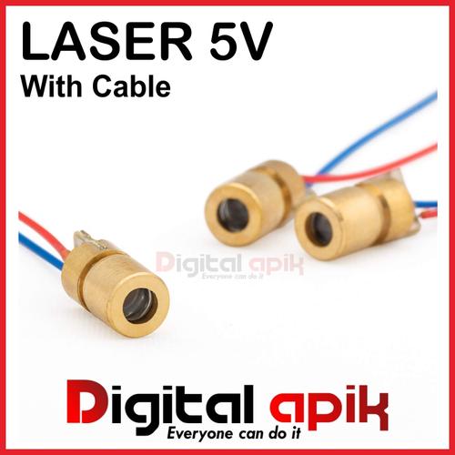 Jual Laser 5V 650nm 5mW Merah Red Dot Module diode pointer Titik ...