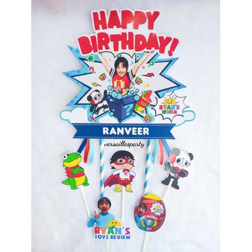 Jual Cake Topper Ryan Toys review / Topper kue Ryan Toys/Tusuka kue ...