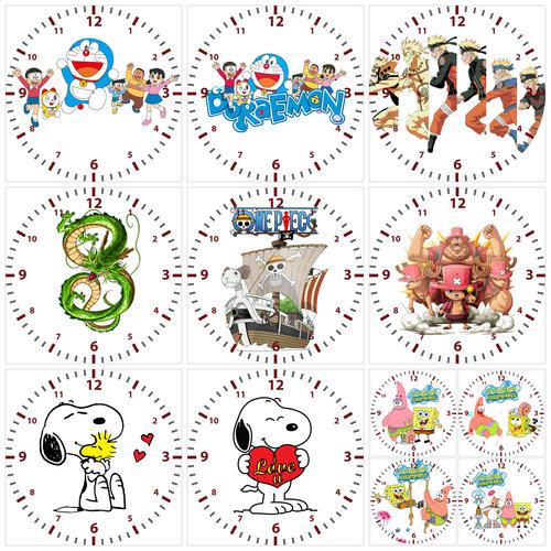 Jual Jam Dinding Kartun Doraemon - Snoopy Dog - Sponge Bob - Naruto ...
