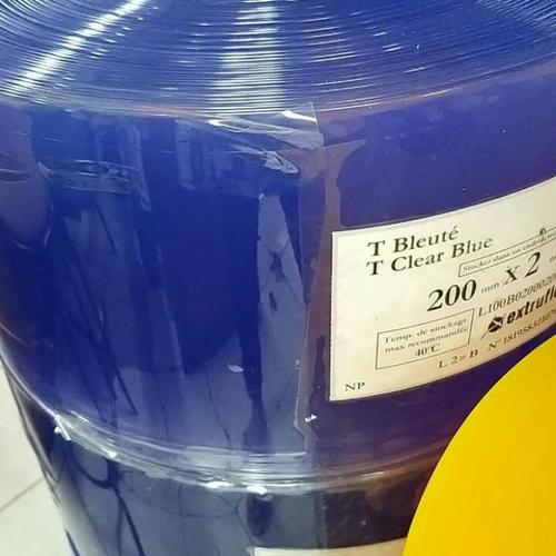 Jual tirai pvc curtain / plastik pvc curtain warna biru 20cm × 2mm ...