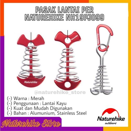 Jual Pasak Tenda Alloy Alumunium Lantai Kayu Per Naturehike NH19PJ099 ...