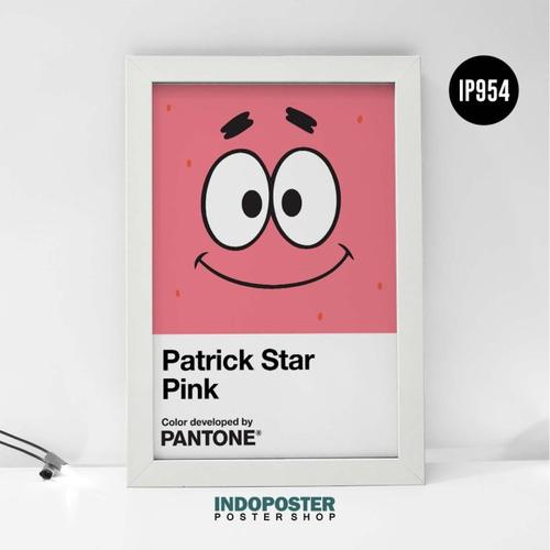 Jual Poster Spongebob Patrick Star Pink Pantone INDOPOSTER A2 60X40cm ...