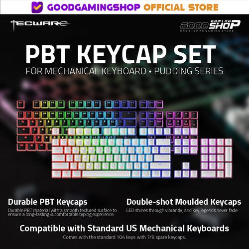 Promo Tecware Double Shot PBT Pudding Backlit Keycaps - Gaming Keycaps ...
