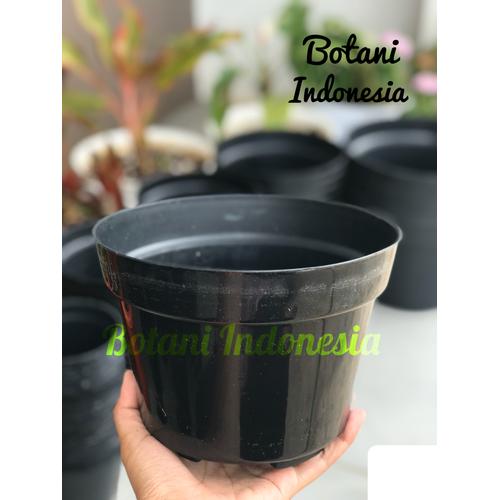 Jual pot Hitam Tebal Ukuran 20cm / Pot bunga plastik / pot Tanaman ...
