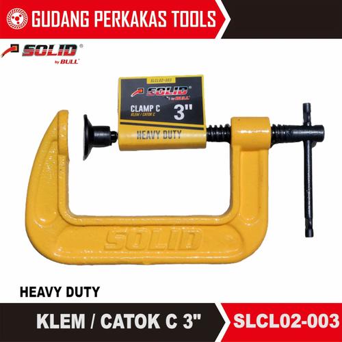 Jual Klem C / Clamp C / Catok C Heavy Duty SOLID 3” SLCL02-003 - Kota ...
