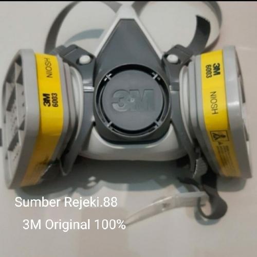 Jual Masker 6200 3M half facepiece reusable respirator Set + 6003 ...