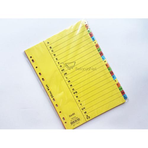 Jual Pembatas Ordner Binder Bantex Divider Ukuran A4 Abjad A-Z 6043-00 ...
