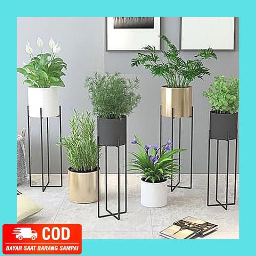 Jual Tatakan Pot Bunga Tanaman Hias Single 1 Lubang / Standing Planter ...