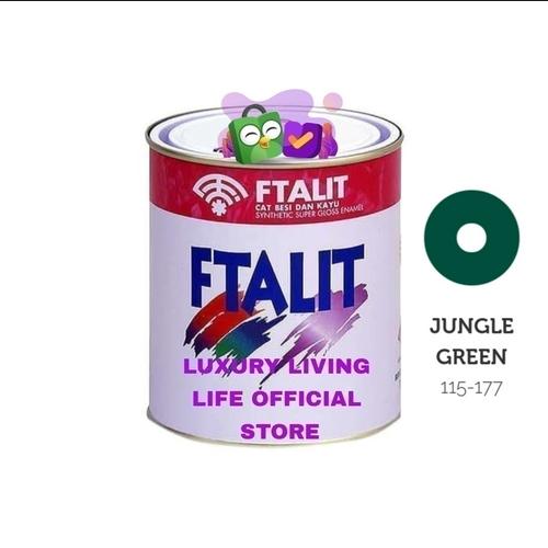 Jual Cat Minyak FTALIT 177 Jungle Green 1kg Cat kayu besi solvent kilap ...