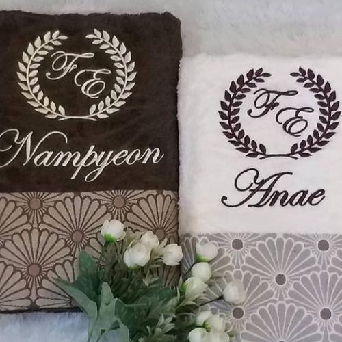 Jual Handuk custom Bordir/Handuk gift seserahan/Handuk Kado pernikahan ...