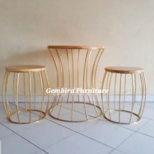 Jual meja stool cafe tamu industri minimalis murah promo custom marmer ...