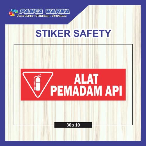Jual Sticker Safety Sign Label K3 / Stiker Alat Pemadam Api Sticker P3K ...