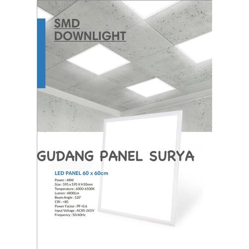 Jual Lampu Panel LED Putih SMD DOWNLIGHT 60x60 48Watt - Jakarta Barat ...