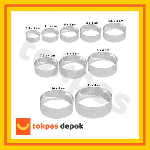 Jual Ring Burger / Ring Roti / Ring Cutter Bulat Cetakan Kue Stainless ...