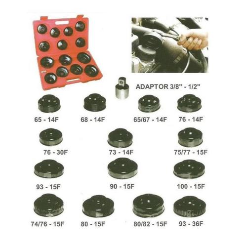 Jual KUNCI FILTER OLI SET MANGKOK 14 PCS - HS1245 WIPRO - Jakarta Barat ...