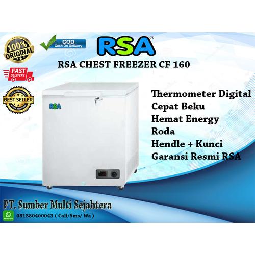 Promo Chest Freezer ARSA CF-160 / RSA CF160 (W) Box Pembeku 150 Liter ...