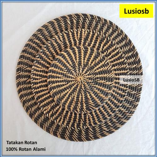 Promo Tatakan Rotan Duotone / Alas Piring Rotan / Rattan Placemat - 20 ...