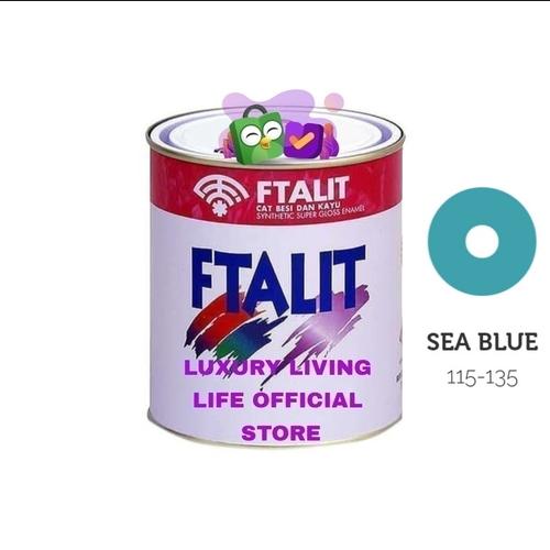 Jual Cat Minyak FTALIT 135 Sea Blue 1kg Cat kayu besi solvent kilap ...