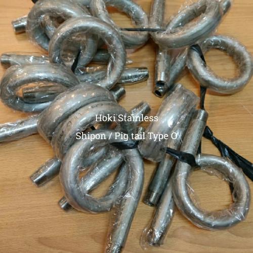 Jual Pipa Shipon / Pig Tail Stainless SS304 Type O Drat 1/2" inch ...