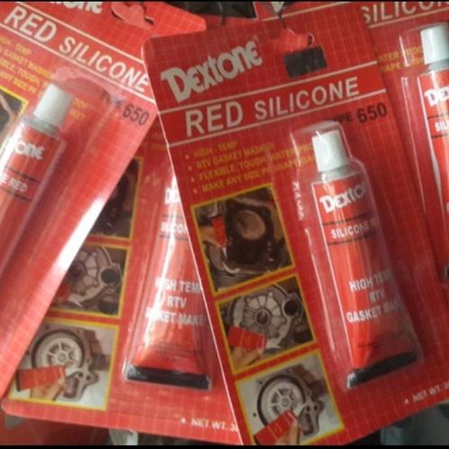 Jual Lem Kaca Tahan Panas / Lem Kaca Merah/ Red Silicone Type 650 ...