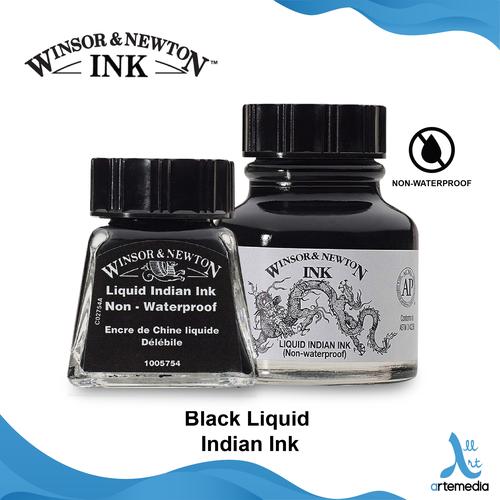 Jual Tinta Kaligrafi Winsor & Newton Liquid Indian Ink Calligraphy ...