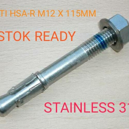 Jual HILTI DYNABOLT DINABOLT TRUBOLT ANCHOR HSA-R M12 X 115MM SUS 316 ...