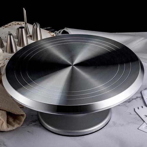 Jual 10" Revolving Cake Stand / Meja Putar Stainless Steel Lazy Susan ...