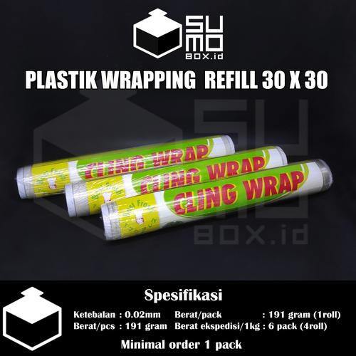 Jual Best cling plastic wrap REFILL 30cm x 30meter plastik cling ...