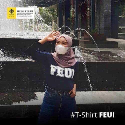 Jual T-shirt FEUI Navy Tulisan Putih Lengan Pendek - XXL - Jakarta ...