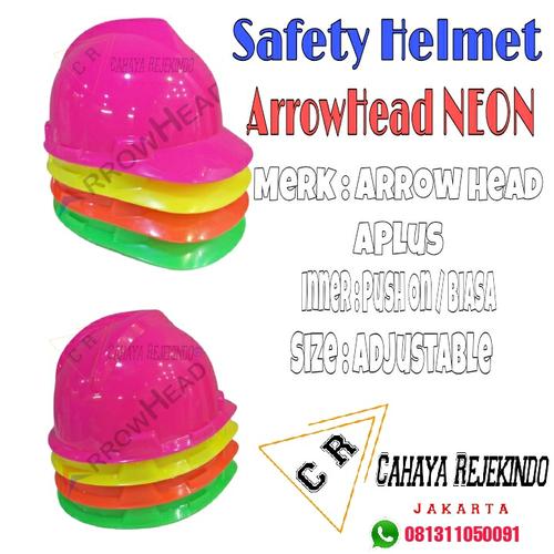 Jual Helm Safety Proyek Bersertifikasi Arrow Head Neon - Helm ...